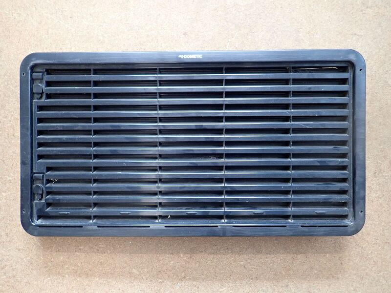 Dometic Large Lower Fridge Vent - Black | Warragul RV Centre Pty Ltd