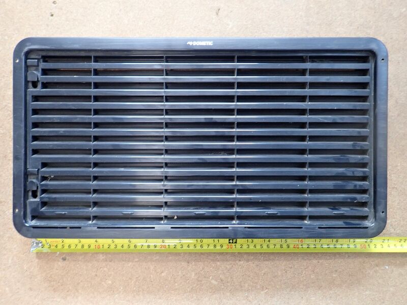 Dometic Large Lower Fridge Vent - Black | Warragul RV Centre Pty Ltd