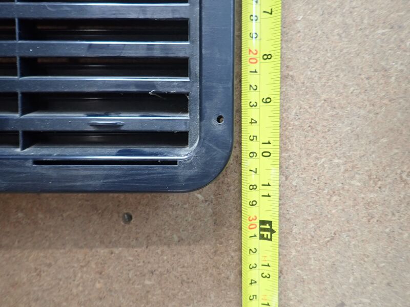 Dometic Large Lower Fridge Vent - Black | Warragul RV Centre Pty Ltd